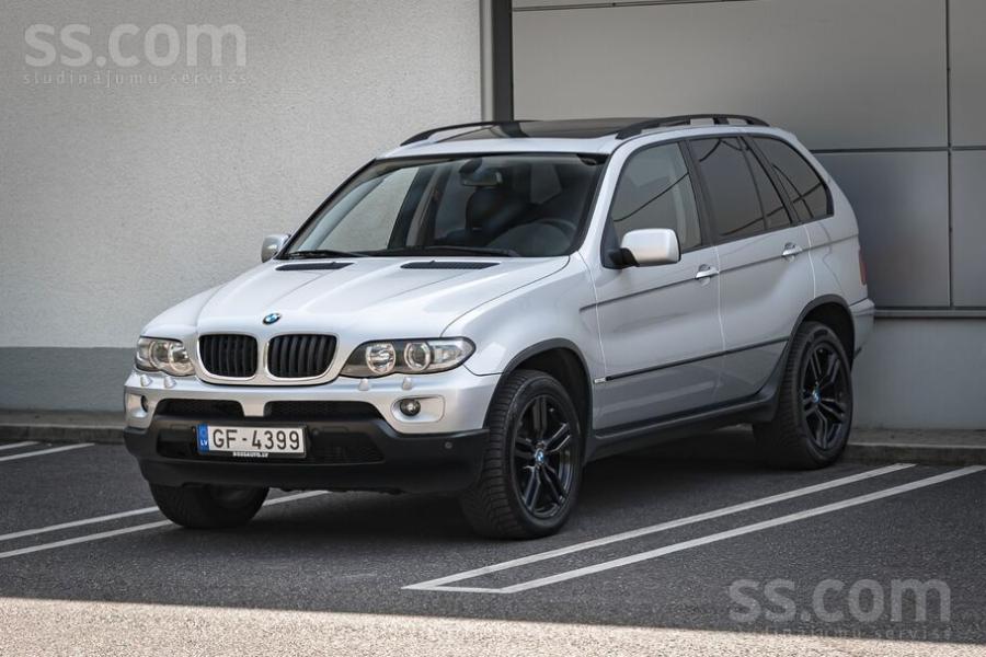 Grey BMW X5 2006 in Riga, with an engine capacity of 3.00 L and mileage of 232 thousand km for 5500 €, photo 1 on AUTOMOTO.COM.LV