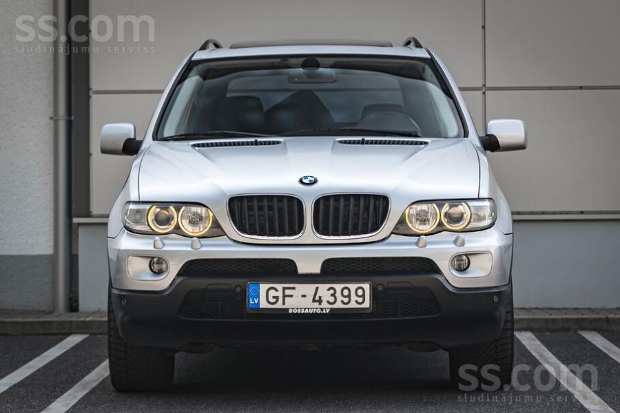Grey BMW X5 2006 in Riga, with an engine capacity of 3.00 L and mileage of 232 thousand km for 5500 €, photo 3 on AUTOMOTO.COM.LV