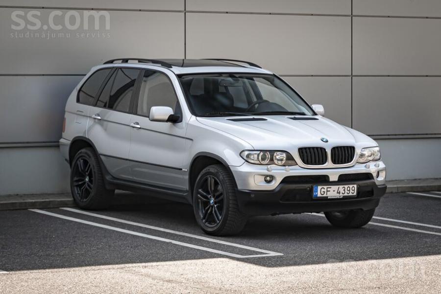 Grey BMW X5 2006 in Riga, with an engine capacity of 3.00 L and mileage of 232 thousand km for 5500 €, photo 4 on AUTOMOTO.COM.LV