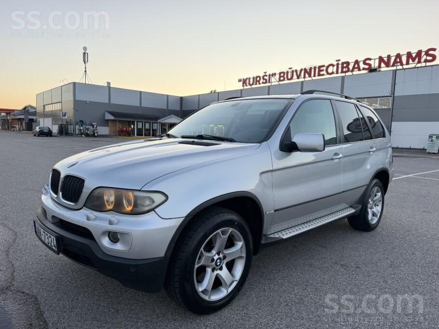Grey BMW X5 2006 in Riga, with an engine capacity of 3.00 L and mileage of 304 thousand km for 3700 €, photo 1 on AUTOMOTO.COM.LV
