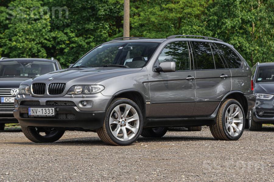 Grey BMW X5 2007 in Riga, with an engine capacity of 3.00 L and mileage of 313 thousand km for 15695 €, photo 1 on AUTOMOTO.COM.LV