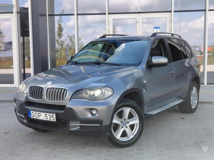 Grey BMW X5 2007 in Vilnius, with an engine capacity of 2.99 L and mileage of 349 thousand km for 7500 €, photo 3 on AUTOMOTO.COM.LV