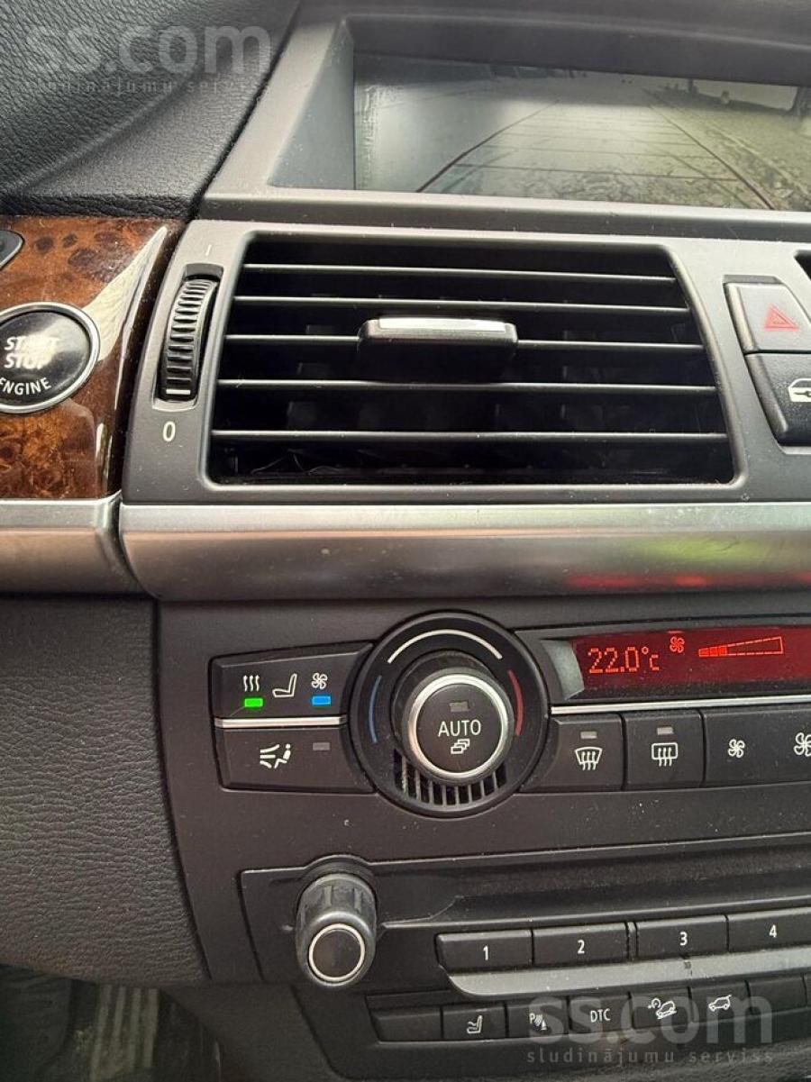 Grey BMW X5 2007 in Riga, with an engine capacity of 4.80 L and mileage of 22 thousand km for 6880 €, photo 11 on AUTOMOTO.COM.LV