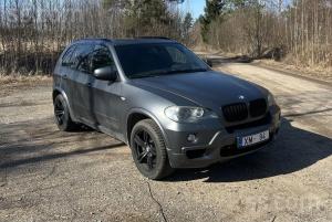 Grey BMW X5 2007 in Valmiera, with an engine capacity of 3.00 L and mileage of 425 thousand km for 9500 €, photo  on AUTOMOTO.COM.LV