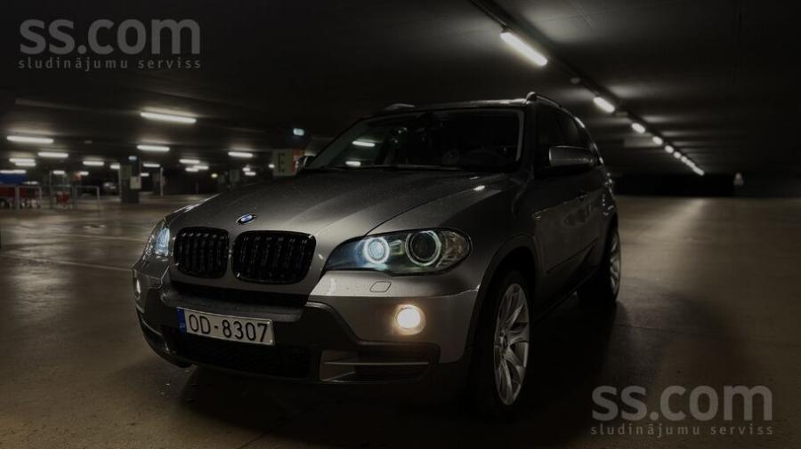 Pelēks BMW X5 2007 Rīga, ar dzinēja tilpumu 3.00 L un nobraukumu 345 tūkst. km par 9000 €, foto 3 vietnē AUTOMOTO.COM.LV