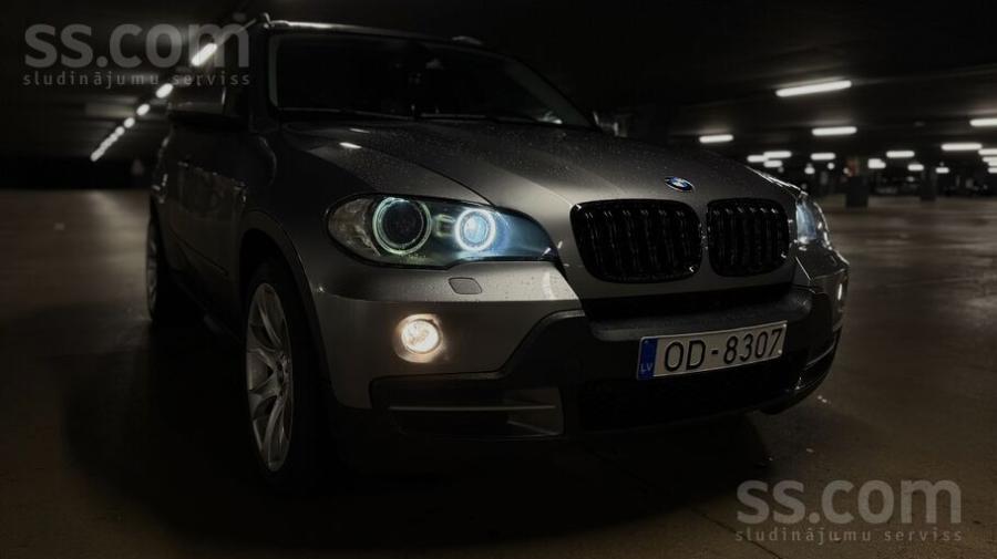 Pelēks BMW X5 2007 Rīga, ar dzinēja tilpumu 3.00 L un nobraukumu 345 tūkst. km par 9000 €, foto 4 vietnē AUTOMOTO.COM.LV
