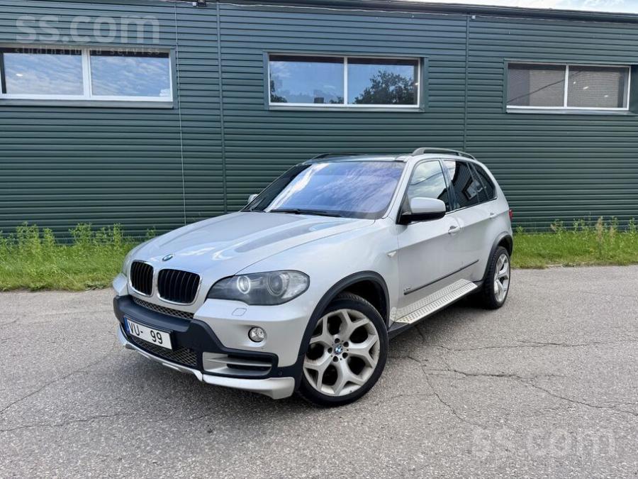 Pelēks BMW X5 2007 Rīga, ar dzinēja tilpumu 3.00 L un nobraukumu 371 tūkst. km par 6650 €, foto 1 vietnē AUTOMOTO.COM.LV