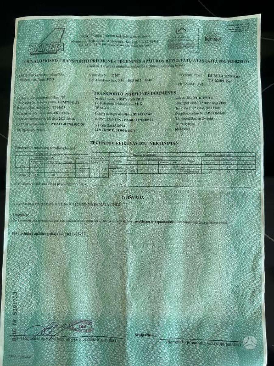 Серый БМВ Х5 2007 в Вильнюс, объемом двигателя 2.99 л и пробегом 324 тыс. км за 8200 €, фото 13 на AUTOMOTO.COM.LV