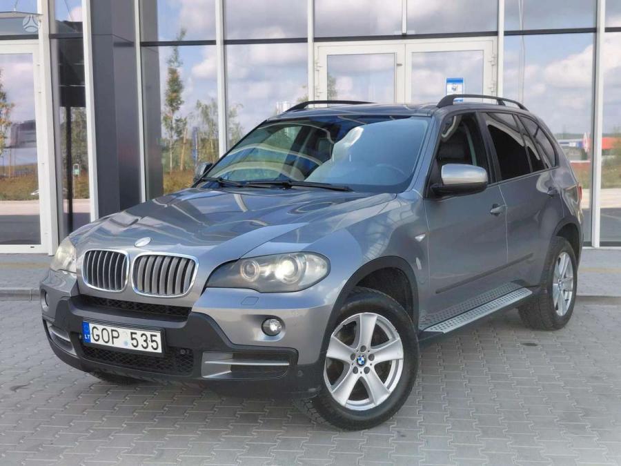 Pelēks BMW X5 2007 Viļņa, ar dzinēja tilpumu 2.99 L un nobraukumu 349 tūkst. km par 6300 €, foto 4 vietnē AUTOMOTO.COM.LV