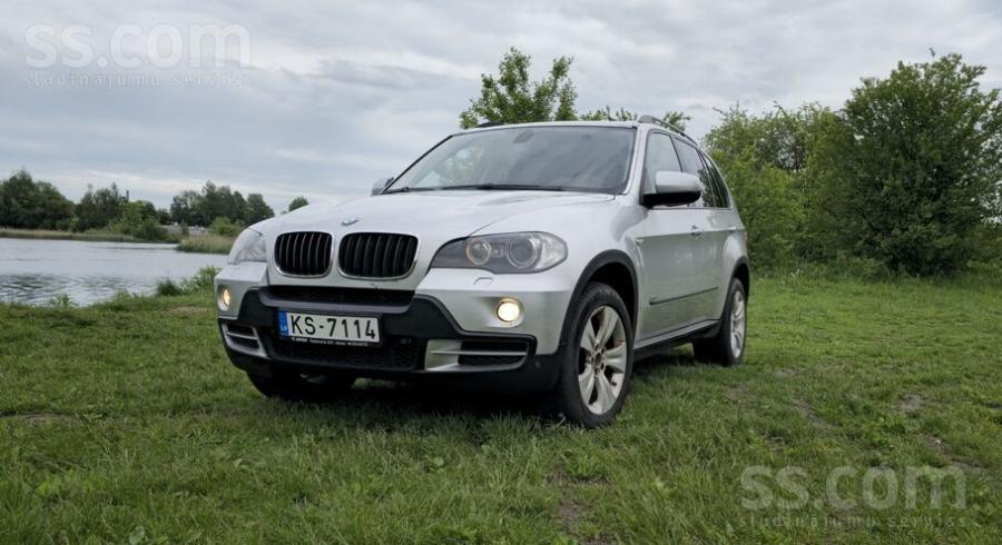 Pelēks BMW X5 2008 Rīga, ar dzinēja tilpumu 3.00 L un nobraukumu 320 tūkst. km par 6500 €, foto 5 vietnē AUTOMOTO.COM.LV