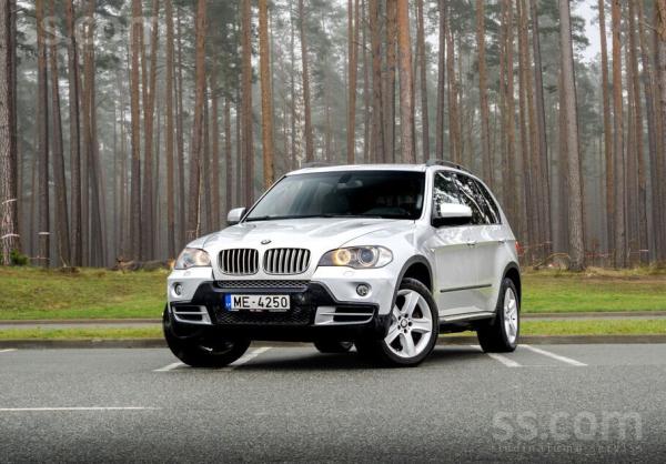 Pelēks BMW X5 2008 Rīga, ar dzinēja tilpumu 3.00 L un nobraukumu 366 tūkst. km par 7990 €, foto 4 vietnē AUTOMOTO.COM.LV