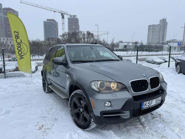 Grey BMW X5 2008 in Vilnius, with an engine capacity of 2.98 L and mileage of 192 thousand km for 6000 €, photo 2 on AUTOMOTO.COM.LV