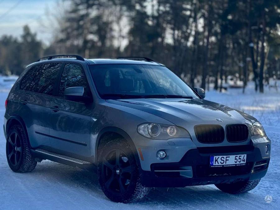 Grey BMW X5 2008 in Radviliskis, with an engine capacity of 3.00 L and mileage of 194 thousand km for 6200 €, photo 5 on AUTOMOTO.COM.LV