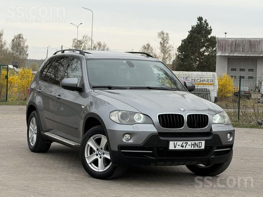 Grey BMW X5 2008 in Riga, with an engine capacity of 3.00 L and mileage of 0 thousand km for 7900 €, photo 4 on AUTOMOTO.COM.LV