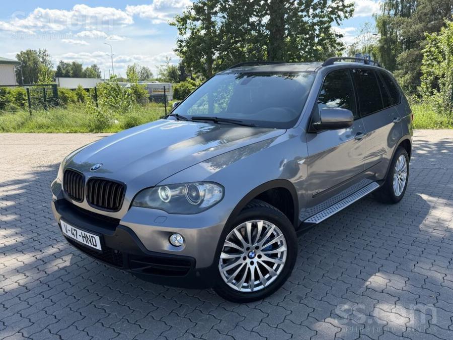 Grey BMW X5 2008 in Riga, with an engine capacity of 3.00 L and mileage of 0 thousand km for 7850 €, photo 8 on AUTOMOTO.COM.LV