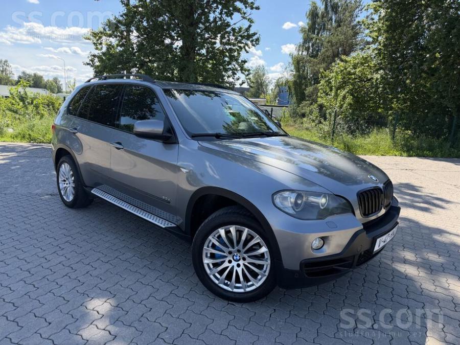 Grey BMW X5 2008 in Riga, with an engine capacity of 3.00 L and mileage of 0 thousand km for 7850 €, photo 10 on AUTOMOTO.COM.LV
