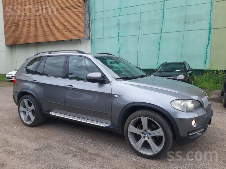 Grey BMW X5 2008 in Daugavpils, with an engine capacity of 3.00 L and mileage of 0 thousand km for 9550 €, photo 6 on AUTOMOTO.COM.LV