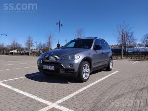 Grey BMW X5 2008 in Riga, with an engine capacity of 3.00 L and mileage of 178 thousand km for 11500 €, photo  on AUTOMOTO.COM.LV
