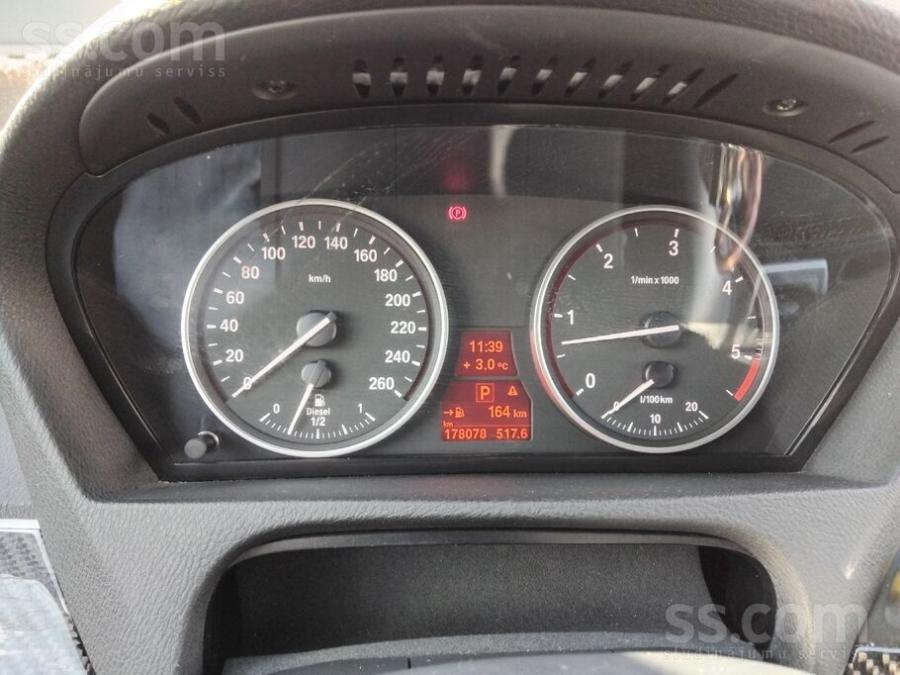 Grey BMW X5 2008 in Riga, with an engine capacity of 3.00 L and mileage of 178 thousand km for 11500 €, photo 3 on AUTOMOTO.COM.LV