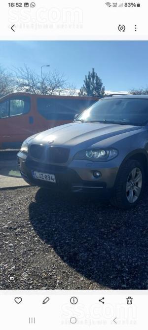 Grey BMW X5 2008 in Riga, with an engine capacity of 3.00 L and mileage of 367 thousand km for 7888 €, photo 2 on AUTOMOTO.COM.LV