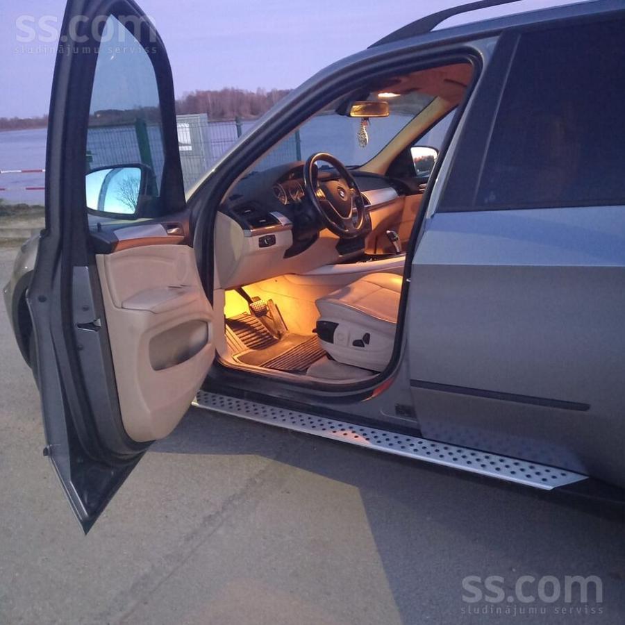 Grey BMW X5 2008 in Riga, with an engine capacity of 3.00 L and mileage of 367 thousand km for 7888 €, photo 8 on AUTOMOTO.COM.LV