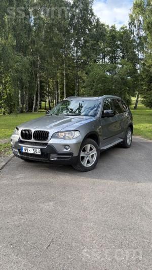Grey BMW X5 2008 in Ogre, with an engine capacity of 3.00 L and mileage of 265 thousand km for 8800 €, photo  on AUTOMOTO.COM.LV