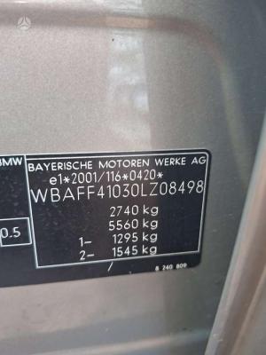 Grey BMW X5 2008 in Kaunas, with an engine capacity of 2.99 L and mileage of 211 thousand km for 7800 €, photo 10 on AUTOMOTO.COM.LV