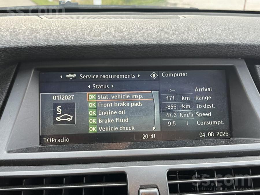 Pelēks BMW X5 2008 Aizkraukle, ar dzinēja tilpumu 3.00 L un nobraukumu 430 tūkst. km par 8499 €, foto 14 vietnē AUTOMOTO.COM.LV