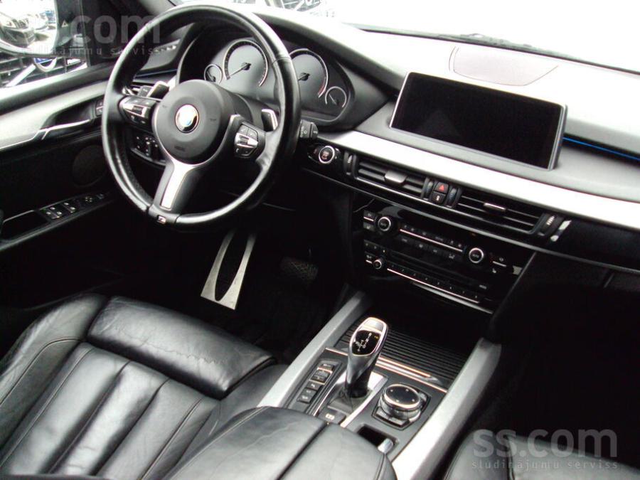 Grey BMW X5 2014 in Riga, with an engine capacity of 3.00 L and mileage of 210 thousand km for 22300 €, photo 6 on AUTOMOTO.COM.LV