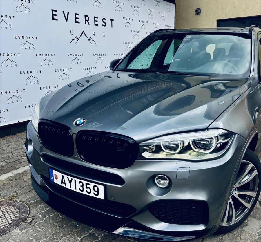 Grey BMW X5 2014 in Kaisiadorys, with an engine capacity of 2.99 L and mileage of 242 thousand km for 19550 €, photo 3 on AUTOMOTO.COM.LV
