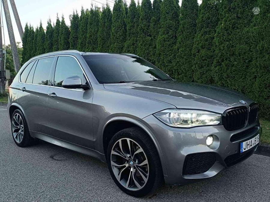 Pelēks BMW X5 2014 Viļņa, ar dzinēja tilpumu 2.98 L un nobraukumu 186 tūkst. km par 14700 €, foto 3 vietnē AUTOMOTO.COM.LV
