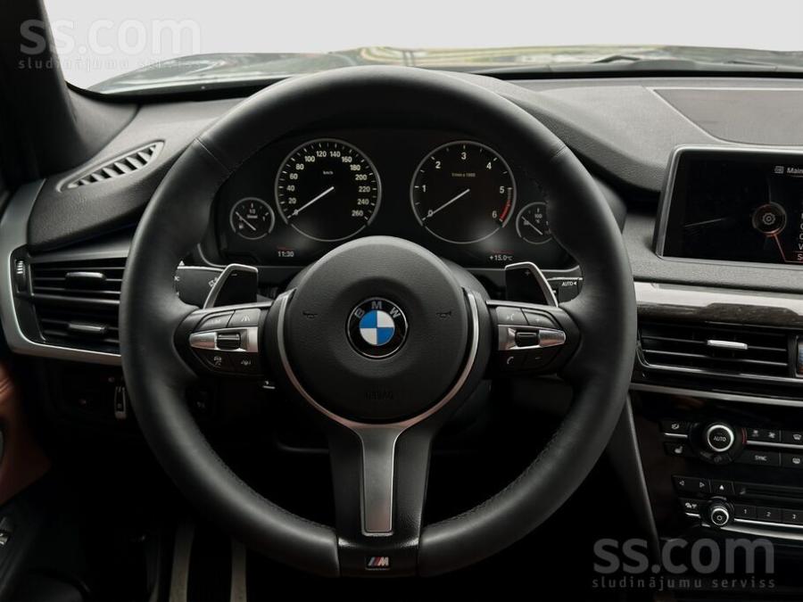 Grey BMW X5 2014 in Riga, with an engine capacity of 3.00 L and mileage of 221 thousand km for 18990 €, photo 9 on AUTOMOTO.COM.LV
