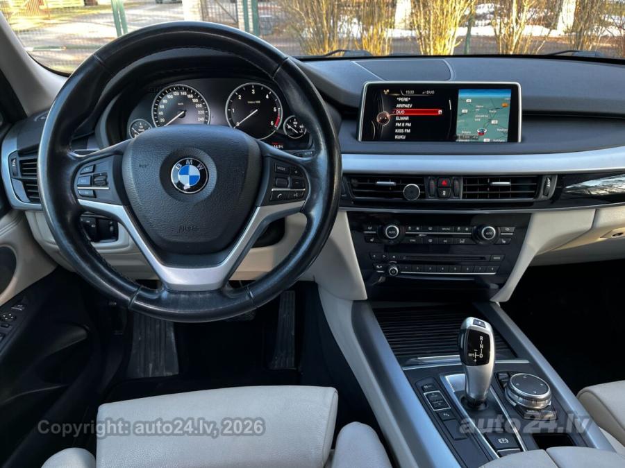 Grey BMW X5 2015 in Tallinn, with an engine capacity of 2.00 L and mileage of 244 thousand km for 17900 €, photo 12 on AUTOMOTO.COM.LV