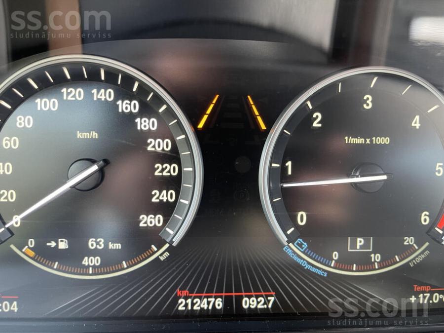 Grey BMW X5 2015 in Riga, with an engine capacity of 3.00 L and mileage of 213 thousand km for 21300 €, photo 14 on AUTOMOTO.COM.LV