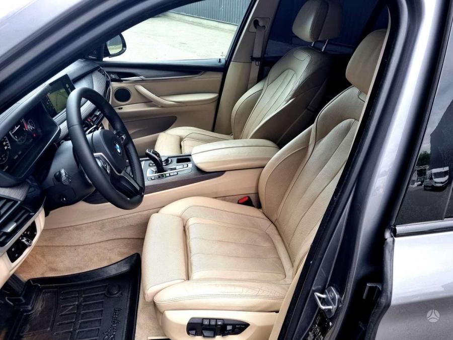 Grey BMW X5 2015 in Kaunas, with an engine capacity of 2.99 L and mileage of 201 thousand km for 16000 €, photo 11 on AUTOMOTO.COM.LV
