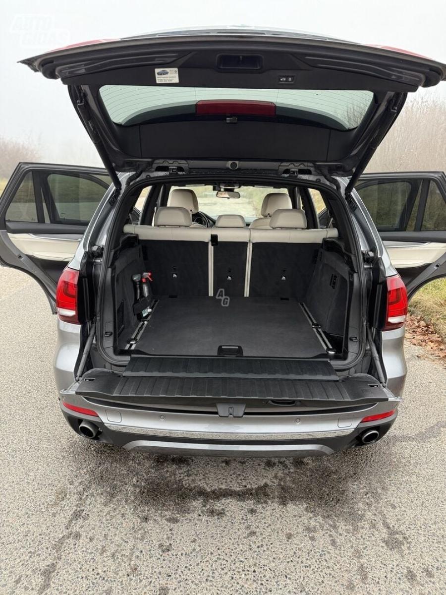 Pelēks BMW X5 2017 Viļņa, ar dzinēja tilpumu 3.00 L un nobraukumu 104 tūkst. km par 20500 €, foto 14 vietnē AUTOMOTO.COM.LV