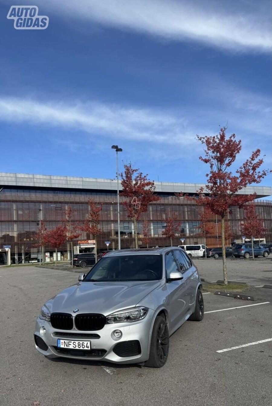 Grey BMW X5 2018 in Klaipeda, with an engine capacity of 3.00 L and mileage of 70 thousand km for 26300 €, photo 1 on AUTOMOTO.COM.LV