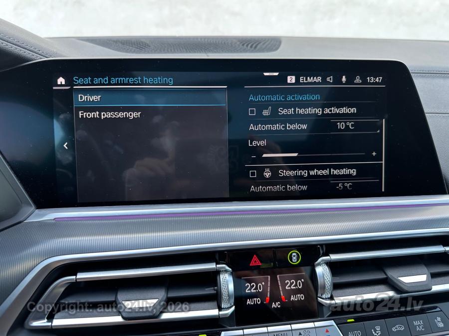 Pelēks BMW X5 2021 Tallina, ar dzinēja tilpumu 3.00 L un nobraukumu 92 tūkst. km par 51500 €, foto 17 vietnē AUTOMOTO.COM.LV