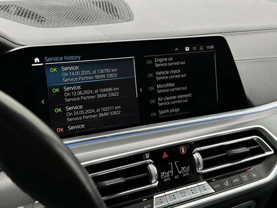 Pelēks BMW X5 2021 Viļņa, ar dzinēja tilpumu 3.00 L un nobraukumu 149 tūkst. km par 41899 €, foto 21 vietnē AUTOMOTO.COM.LV