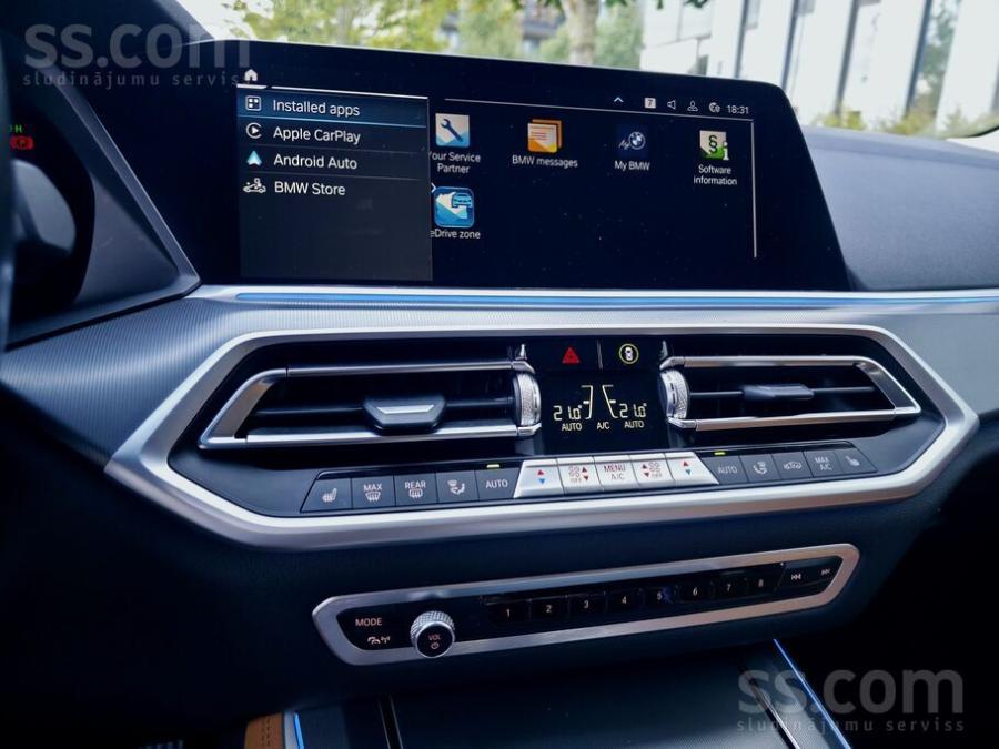 Grey BMW X5 2021 in Riga, with an engine capacity of 3.00 L and mileage of 169 thousand km for 34490 €, photo 14 on AUTOMOTO.COM.LV