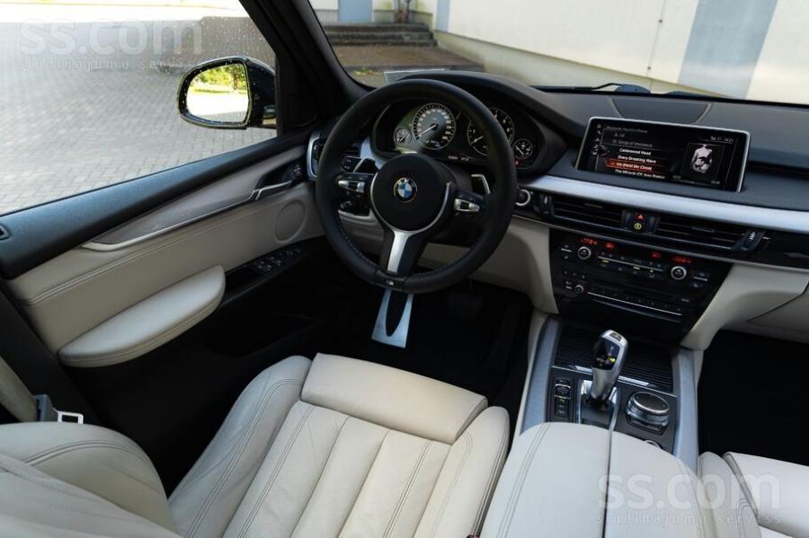 Pelēks BMW X5 2017 Ogre, ar dzinēja tilpumu 2.00 L un nobraukumu 194 tūkst. km par 22500 €, foto 13 vietnē AUTOMOTO.COM.LV