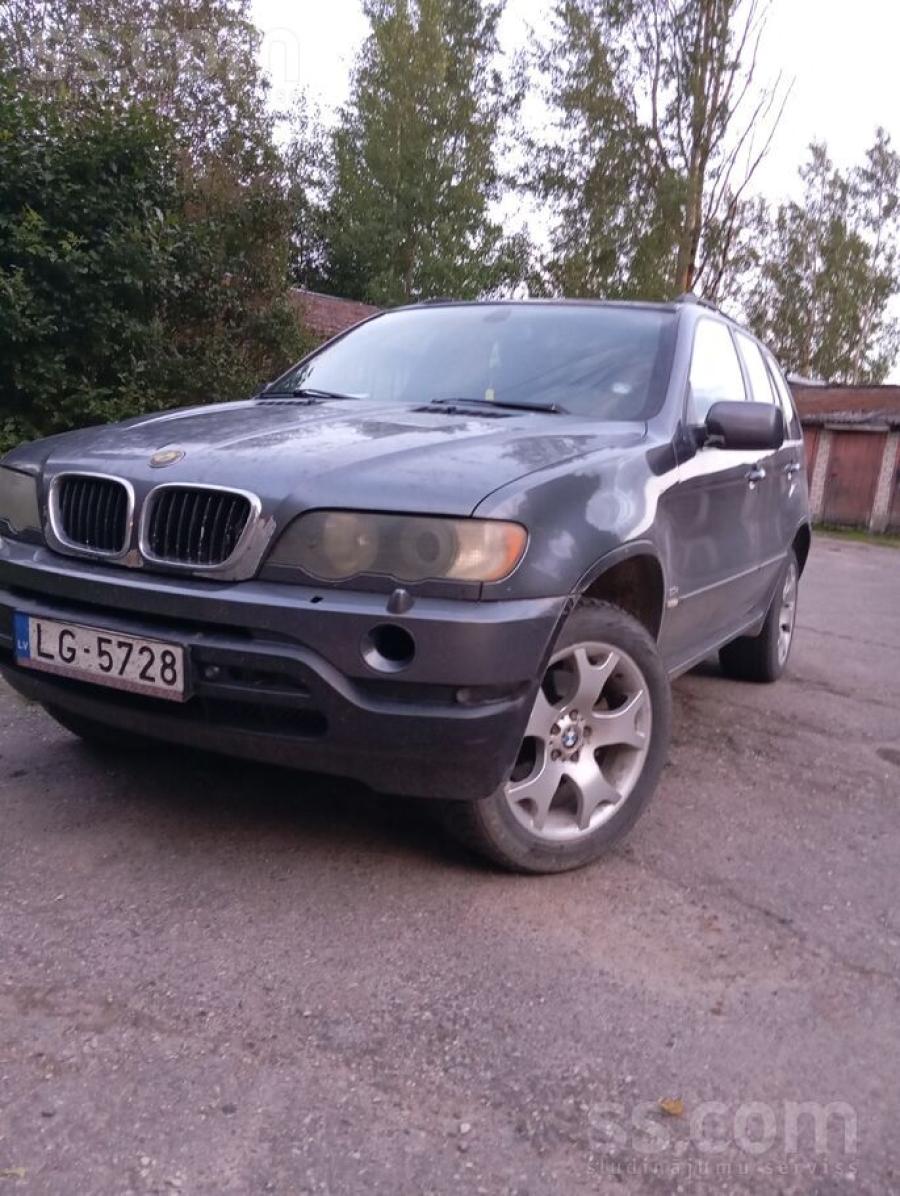 Grey BMW X5 2002 in Madona, with an engine capacity of 3.00 L and mileage of 358 thousand km for 1350 €, photo 1 on AUTOMOTO.COM.LV