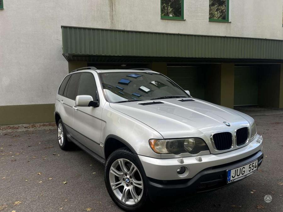 Pelēks BMW X5 2003 Viļņa, ar dzinēja tilpumu 3.00 L un nobraukumu 325 tūkst. km par 3000 €, foto 3 vietnē AUTOMOTO.COM.LV