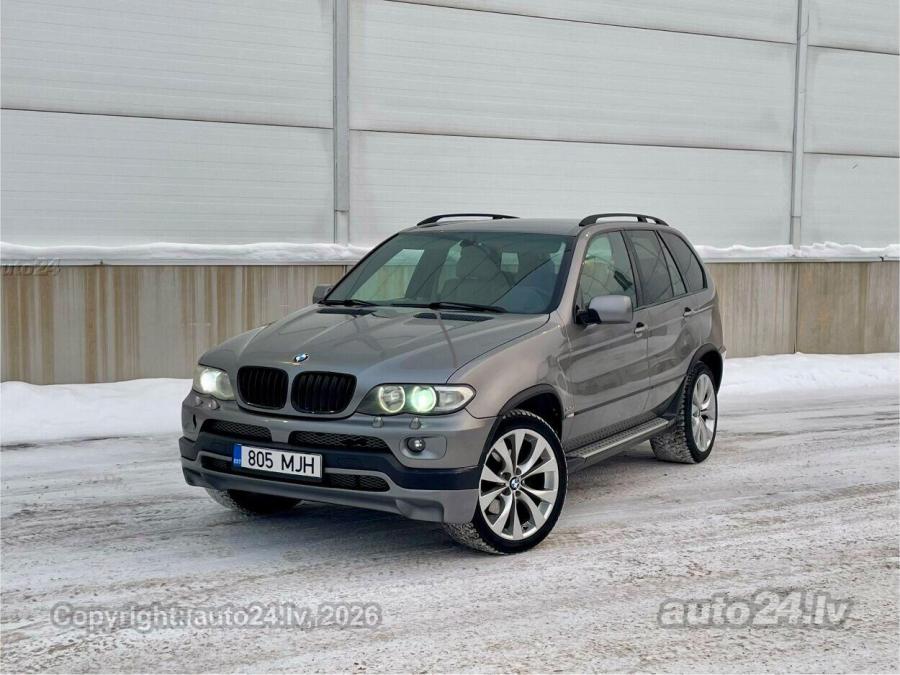 Grey BMW X5 2004 in Narva, with an engine capacity of 3.00 L and mileage of 346 thousand km for 7200 €, photo 1 on AUTOMOTO.COM.LV