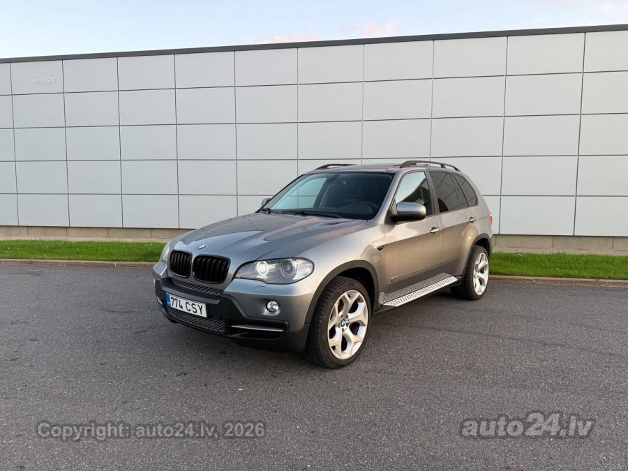 Grey BMW X5 2007 in Tartu, with an engine capacity of 3.00 L and mileage of 322 thousand km for 7800 €, photo 3 on AUTOMOTO.COM.LV