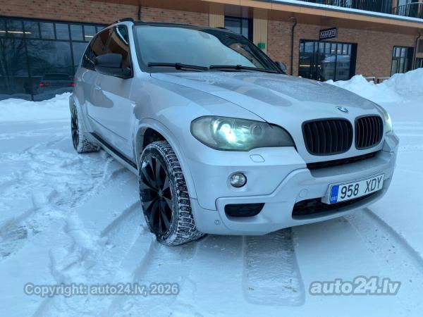 Grey BMW X5 2008 in Tallinn, with an engine capacity of 3.00 L and mileage of 402 thousand km for 9300 €, photo 2 on AUTOMOTO.COM.LV