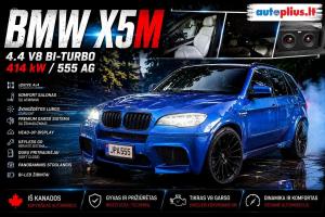 Zils BMW X5 M 2011 Kėdainiai, ar dzinēja tilpumu 4.40 L un nobraukumu 270 tūkst. km par 19999 €, foto  vietnē AUTOMOTO.COM.LV