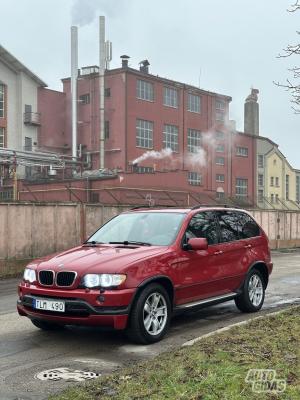 Red BMW X5 2002 in Siauliai, with an engine capacity of 4.60 L and mileage of 230 thousand km for 5500 €, photo  on AUTOMOTO.COM.LV