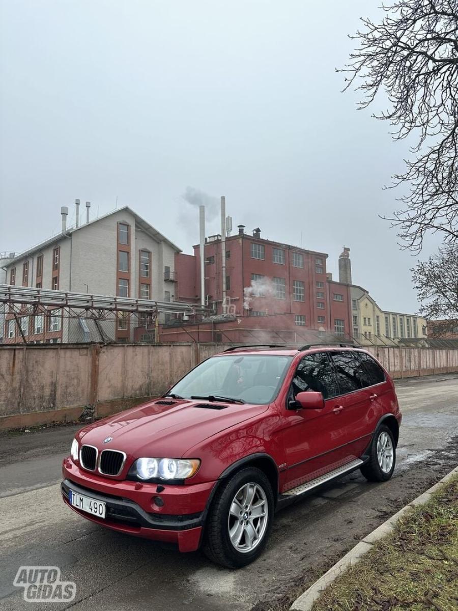 Red BMW X5 2002 in Siauliai, with an engine capacity of 4.60 L and mileage of 230 thousand km for 5500 €, photo 3 on AUTOMOTO.COM.LV