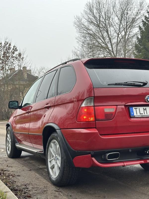Sarkans BMW X5 2002 Šauļi, ar dzinēja tilpumu 4.60 L un nobraukumu 230 tūkst. km par 5500 €, foto 6 vietnē AUTOMOTO.COM.LV